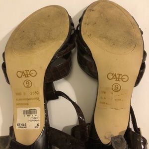 Cato | Shoes | Cato Womens Size 9 Brown Heels | Poshmark